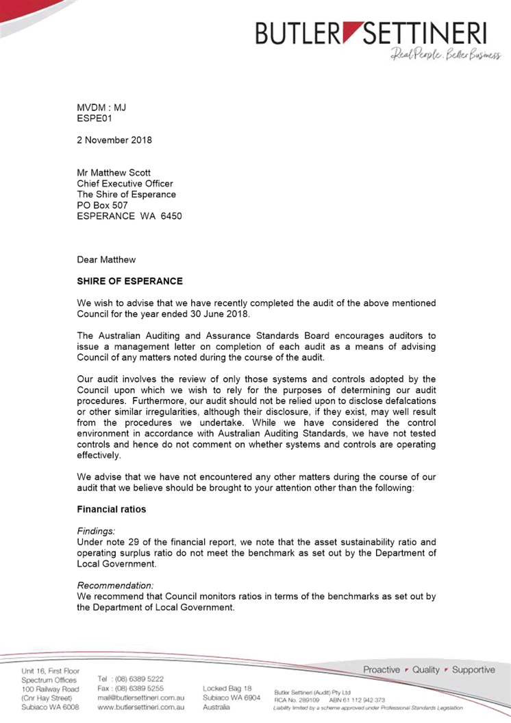 Agenda of Audit Committee - 30 00 2019